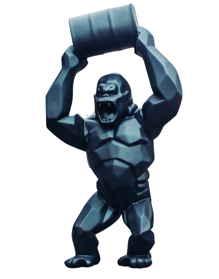 Richard Orlinski - Wild Kong Oil - Matte Black